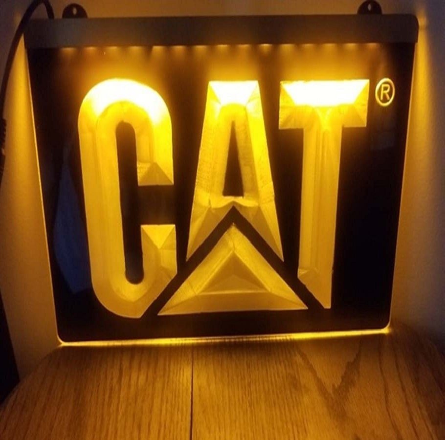 Caterpillar Illuminated LED Neon Sign Hang Wall Decor, Office, Lights ...