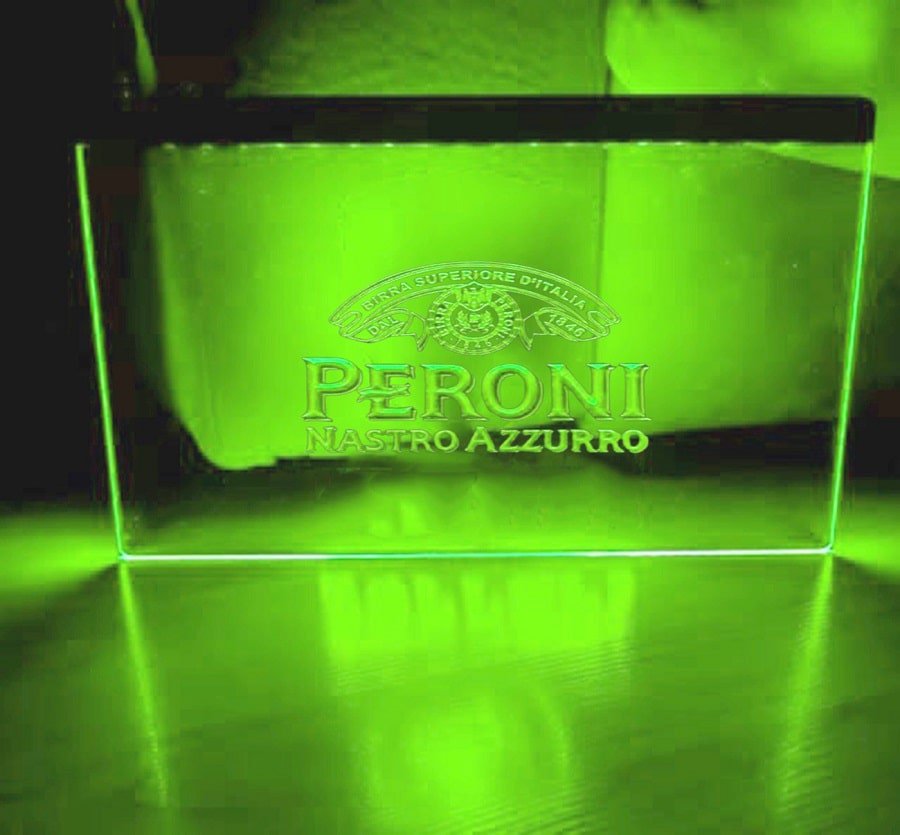Peroni Beer Illuminated Led Neon Sign, Decor Bar, Pub, Club, Lights ...
