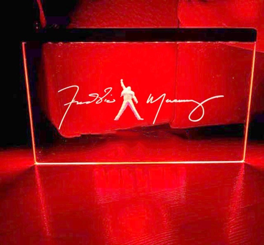 Freddie Mercury Neon LED Light Sign Hang Wall Decor, Lights Craft Art