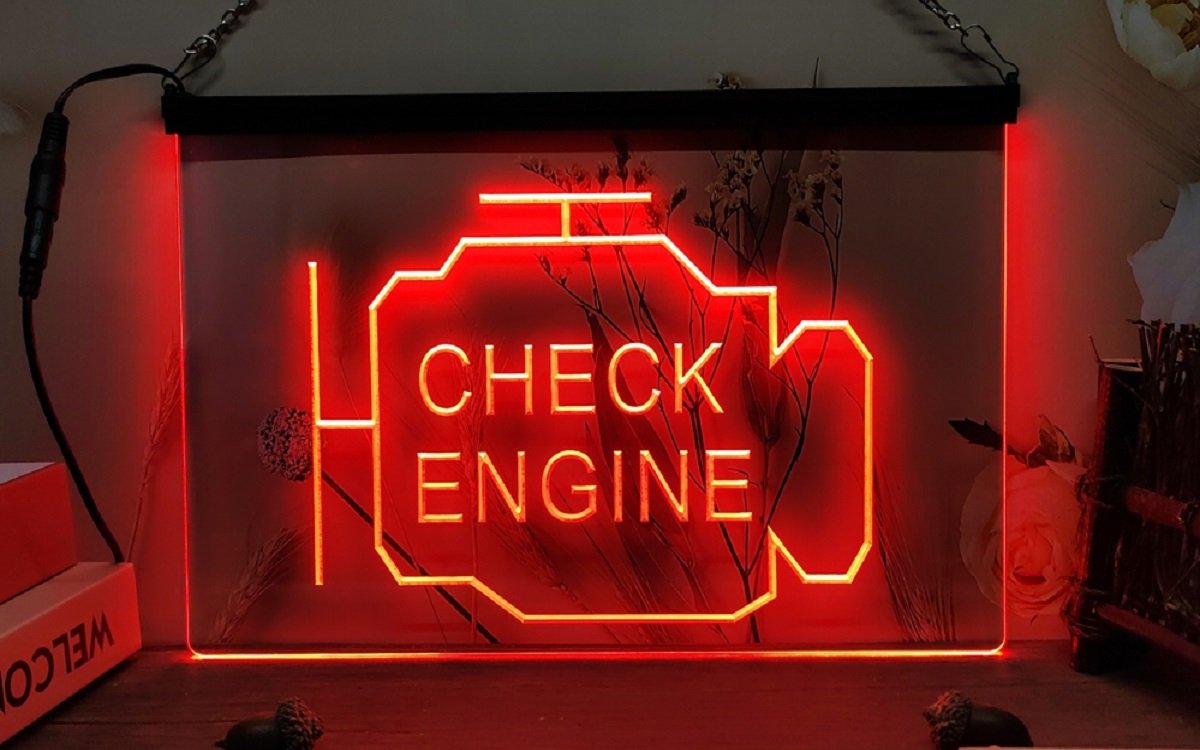 Check engine LED Neon Sign Home Decor, Office