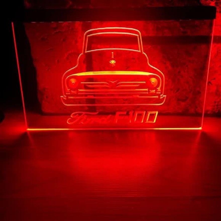 Ford F100 Led Neon Sign