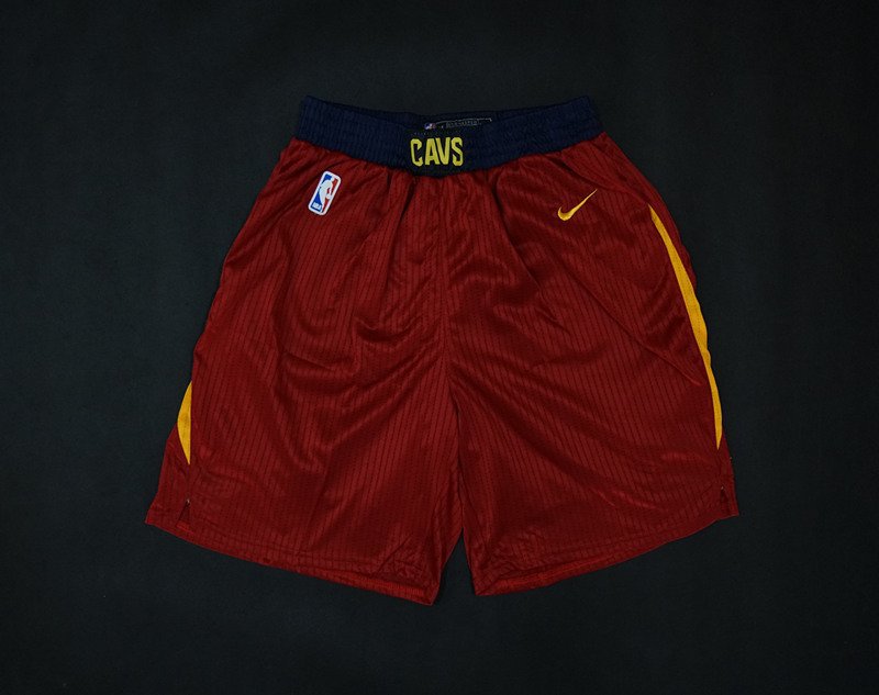 Men's Cleveland Cavaliers Red Basketball Shorts Embroidered