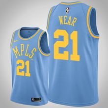 Los Angeles Lakers #21 Travis Wear Blue Classic Jersey