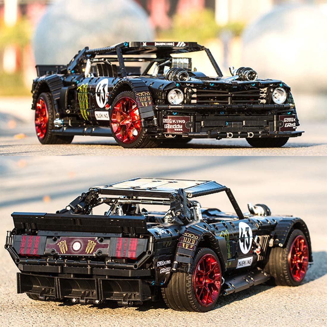 Technic Race Car Ford Mustang Hoonicorn Building blocks SHIPPING ...