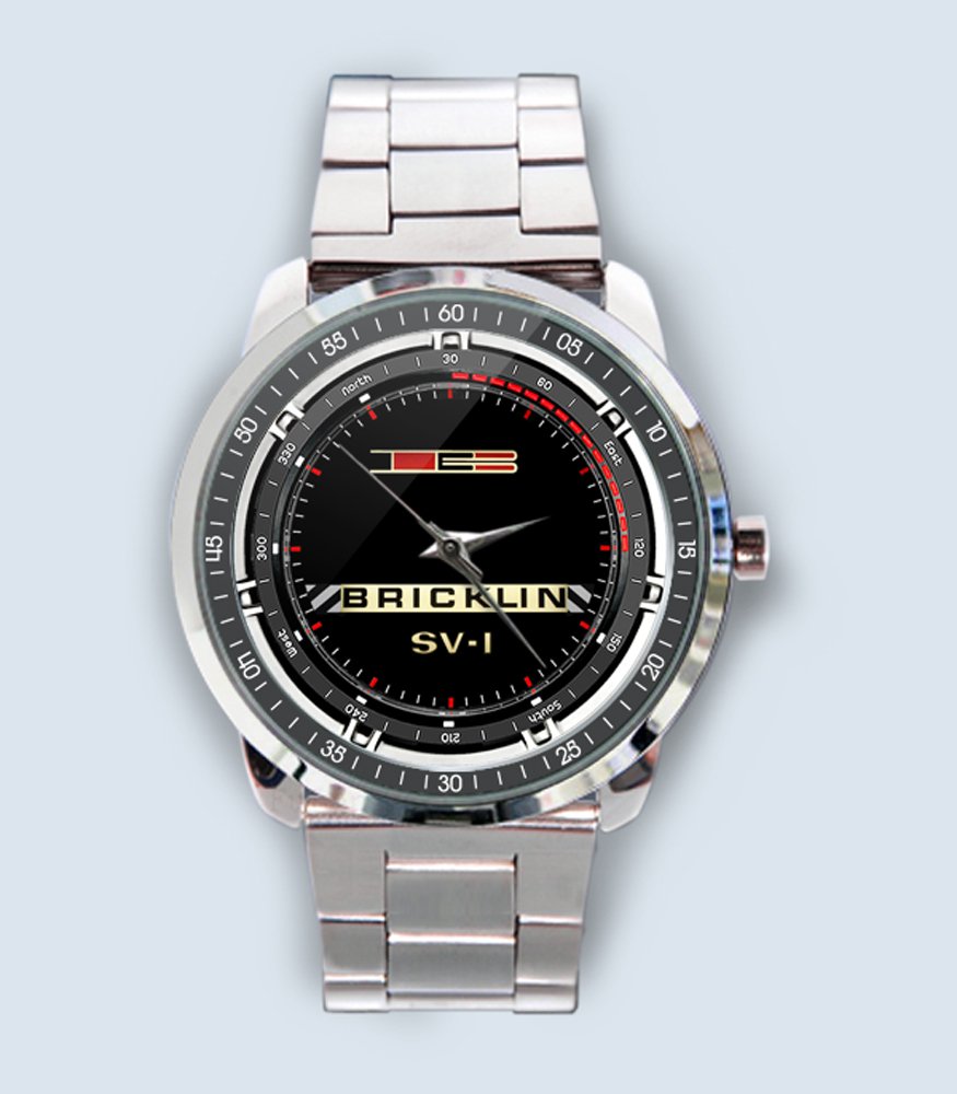 New Bricklin SV1 Car Logo Stainless Steel Wrist Watch