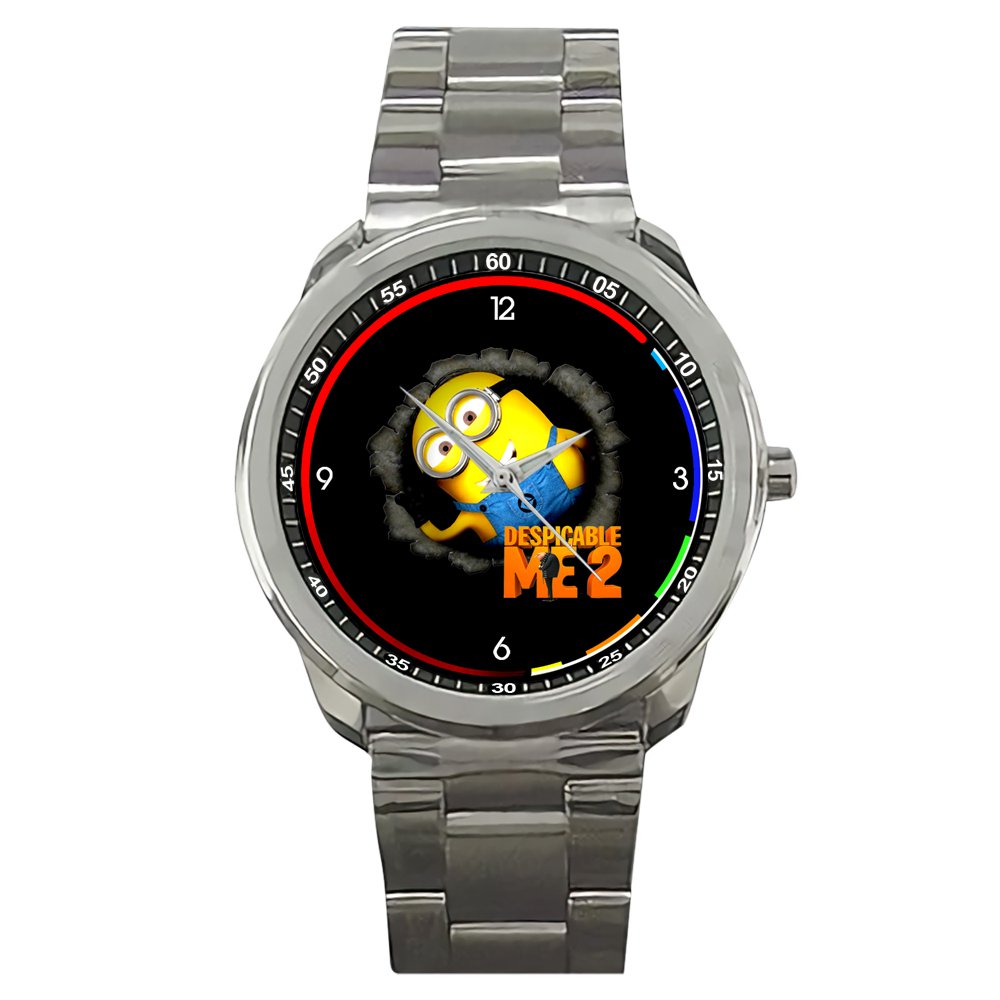 New Cute Minion Despicable Me 2 Minions Stainless Steel Wrist Watch