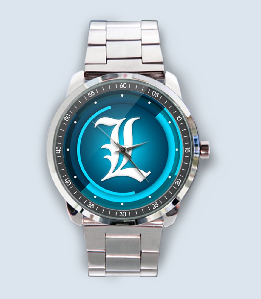 New Death Note Logo Stainless Steel Wrist Watch