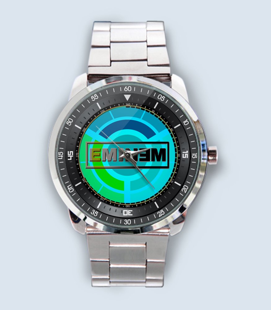 New Eminem Logo Custom Stainless Steel Wrist Watch