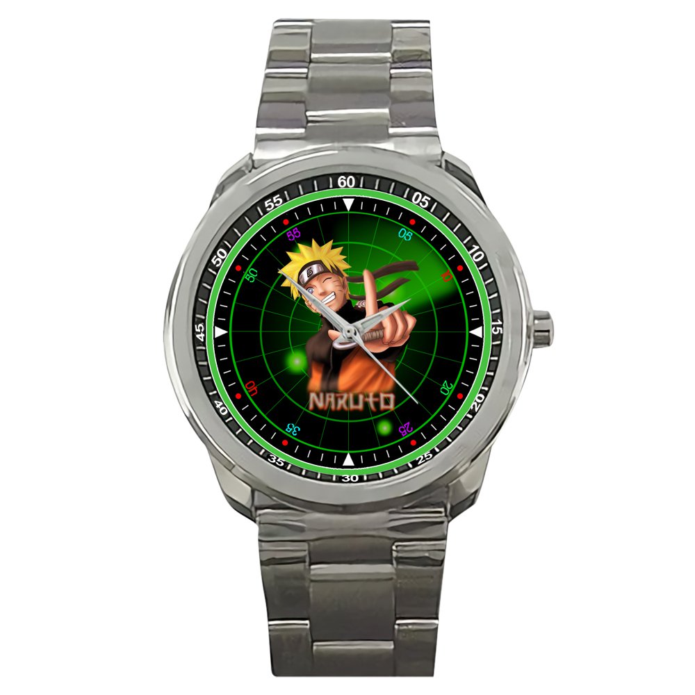 New Naruto Shippuden Uzumaki Anime Custom Stainless Steel Wrist Watch