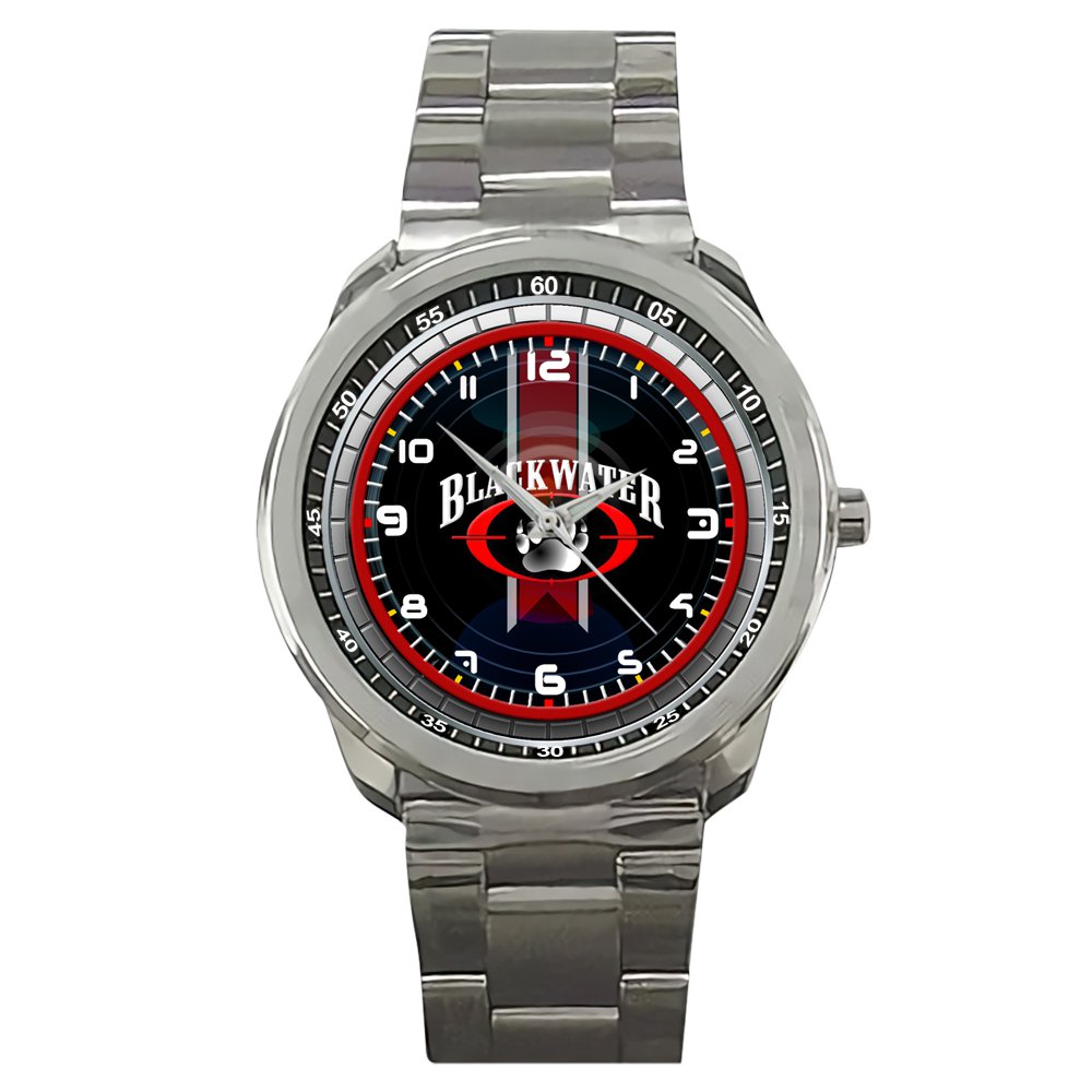 New Blackwater Logo Custom Stainless Steel Wrist Watch