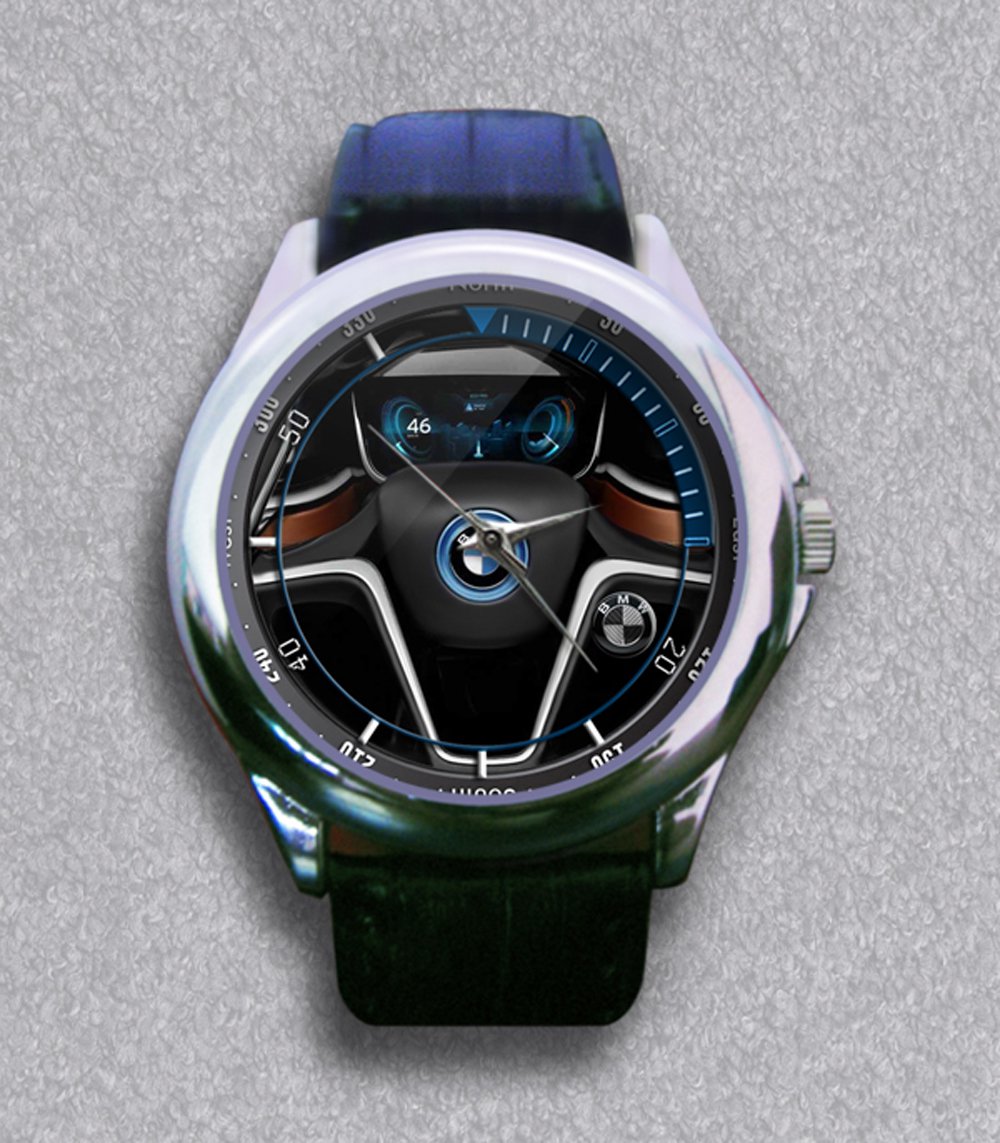 New Bmw Logo Speedometer Bmw Leather Wrist Watch