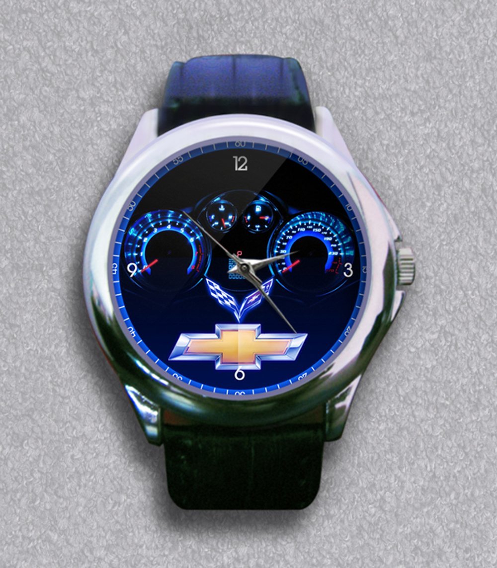 New Chevrolet Speedometer Dashboard Leather Wrist Watch