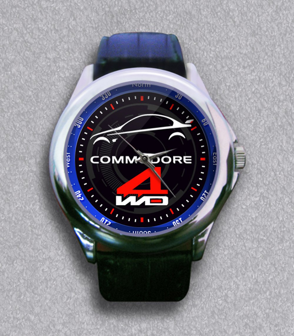 New Holden Commodore Logo Stainless Steel Leather Wrist Watch