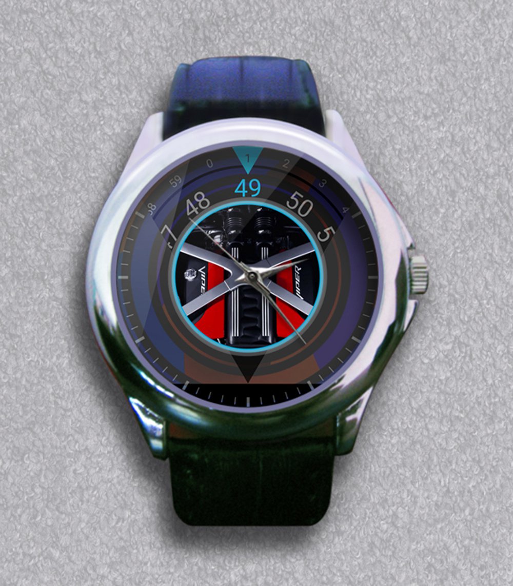 New Srt Dodge Leather Wrist Watch