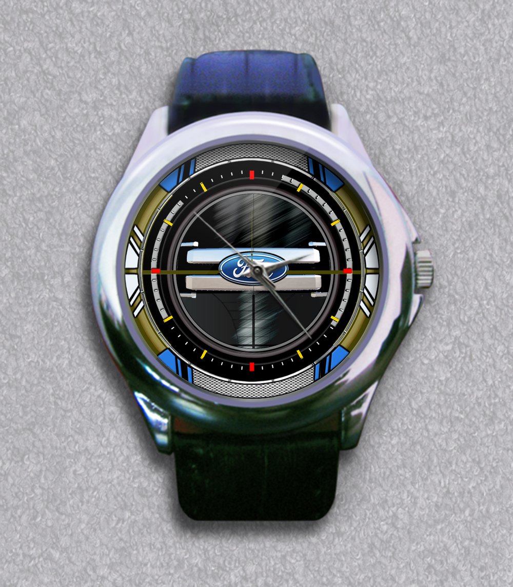 New Ford F Series Super Duty Logo Leather Wrist Watch