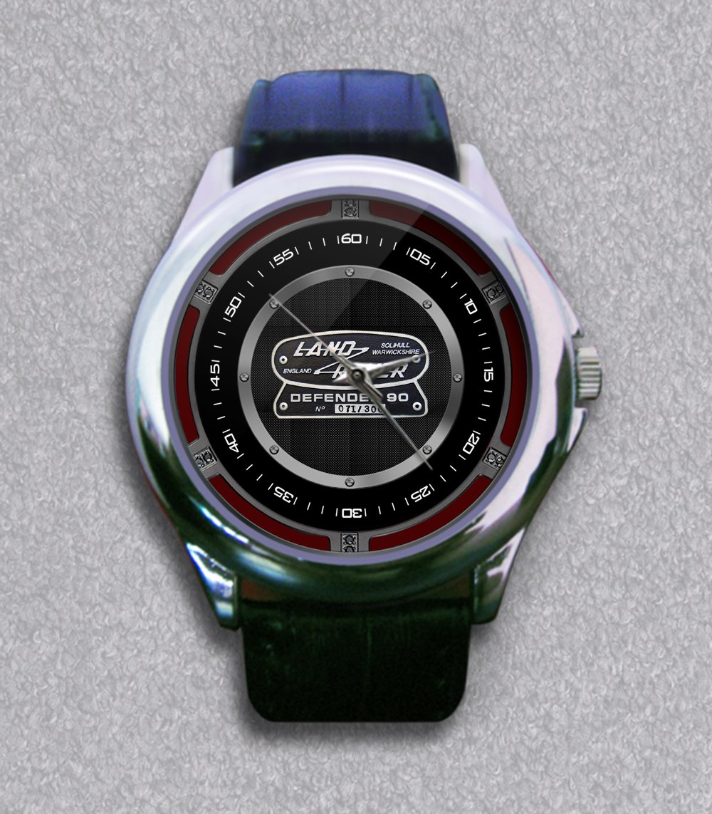 New Land Rover Defender 90 Logo Leather Wrist Watch