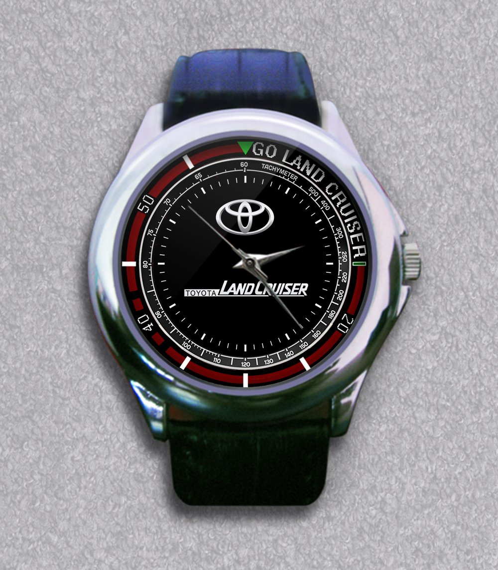 New Toyota Land Cruiser Logo Leather Wrist Watch