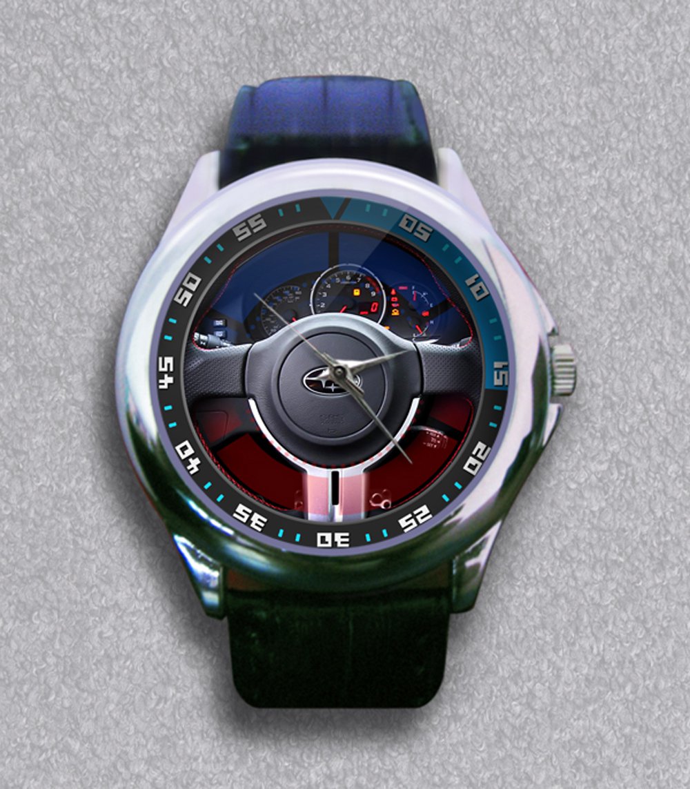 New Subaru BRZ Cockpit Steering Wheel Sport Leather Wrist Watch