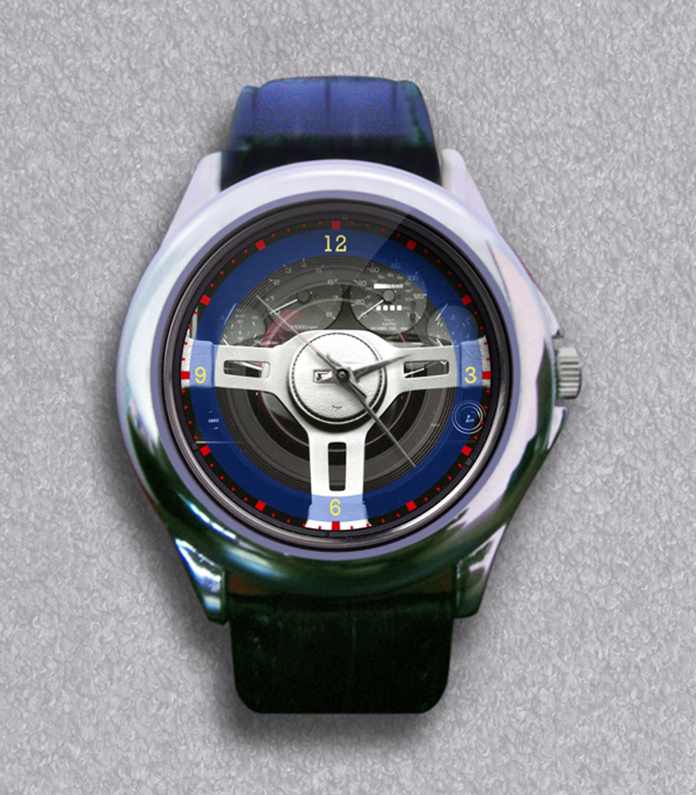 New Mazda RX 7 1985 Steering Wheel Leather Wrist Watch