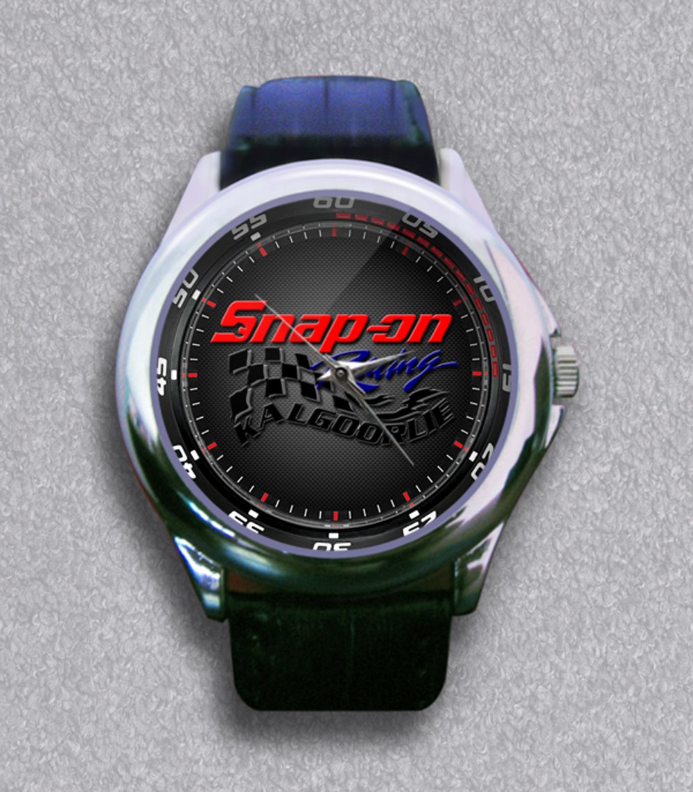 New Snap On Tools Racing Leather Wrist Watch
