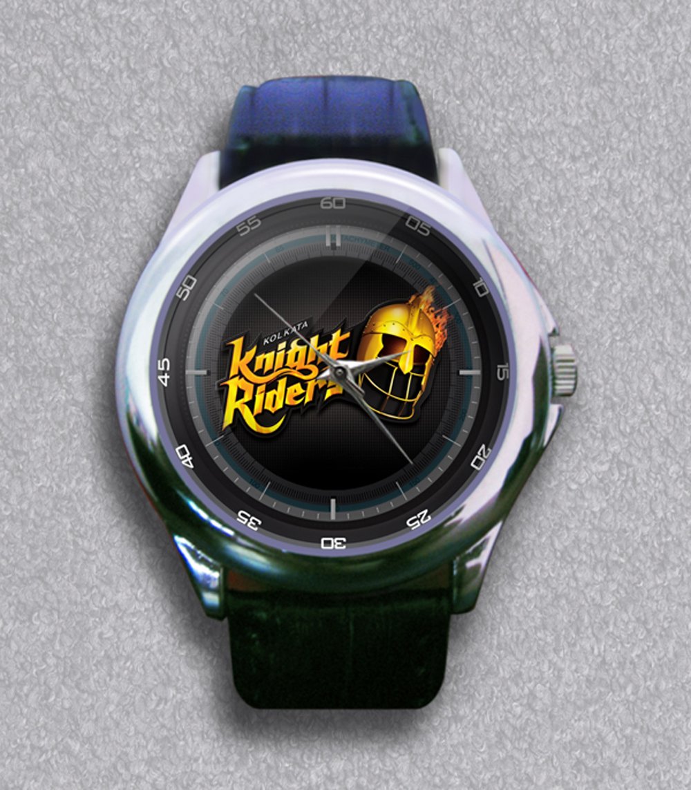 New Knight Riders Logo Leather Wrist Watch