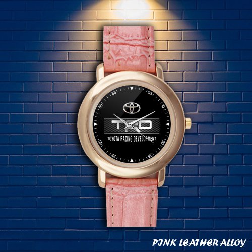 Brand New Toyota Racing Development TRD Custom Gold-tone Pink Leather ...