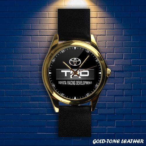 Brand New Toyota Racing Development TRD Custom Gold-tone Leather Watch ...