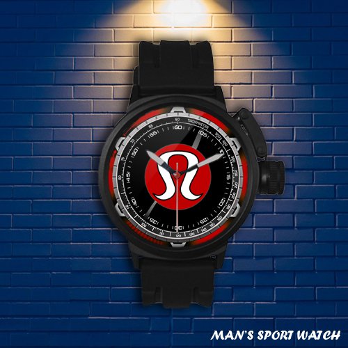 Brand New Lululemon Logo Custom Man's Sport Watch by Awalwatchshop