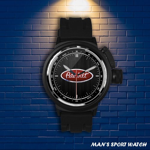 Brand New Peterbilt Truck Emblem Car Logo Custom Man's Sport Watch by ...