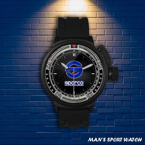Brand New Sparco Racing Logo Emblem Custom Man's Sport Watch by ...