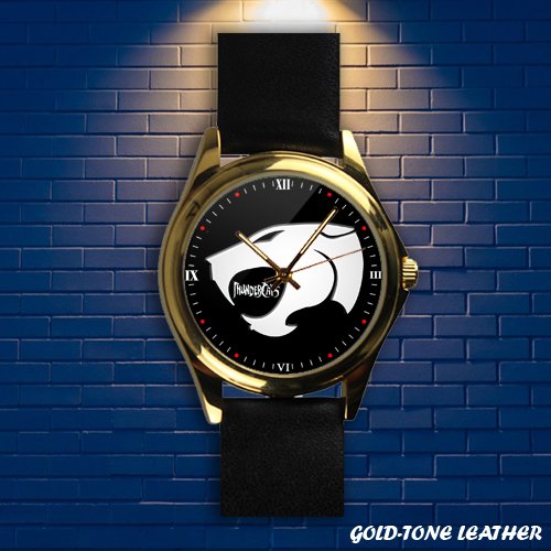 Brand New Thundercats Logo Custom Gold-tone Leather Watch by Awalwatchshop