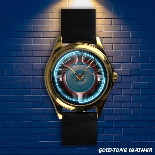 Brand New Bmw Speedometer Z3 Logo Custom Gold-tone Leather Watch by ...