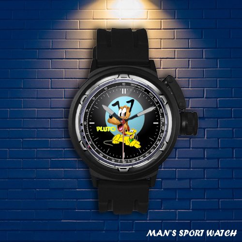 Brand New Pluto Movie Cartoon Comics Custom Man's Sport Watch by ...