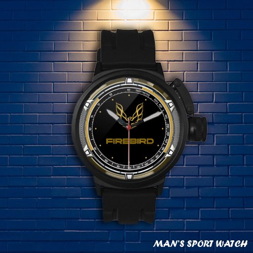 Brand New Pontiac Firebird Car Logo Custom Man's Sport Watch by ...