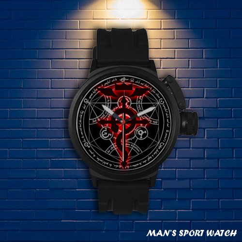 Brand New Fullmetal Alchemist Brotherhood Logo 2 Custom Man's Sport ...