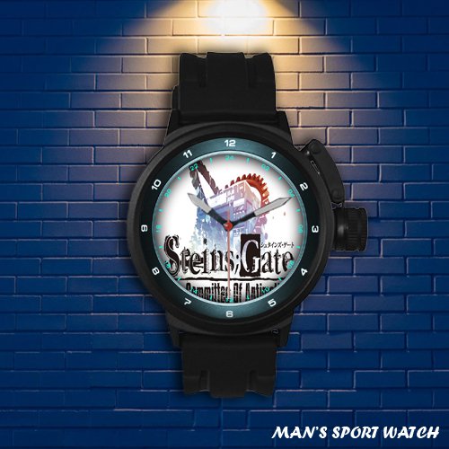 Brand New Steins Gate Anime Manga Custom Man's Sport Watch by Awalwatchshop