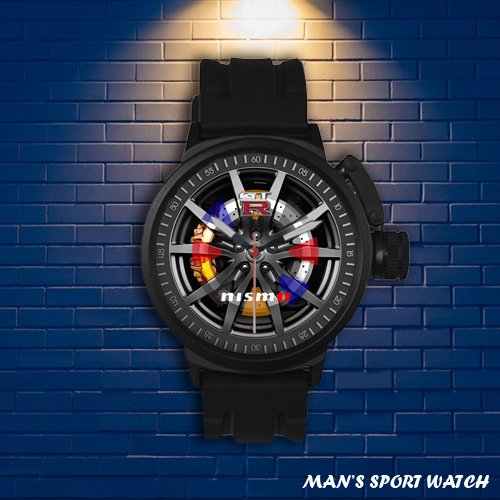 Brand New Nissan GTR Nismo Rim Wheels Custom Man's Sport Watch by ...