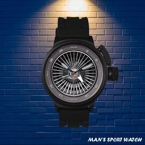 Brand New Chevrolet Corvette Z06 Wheel Custom Man's Sport Watch by ...
