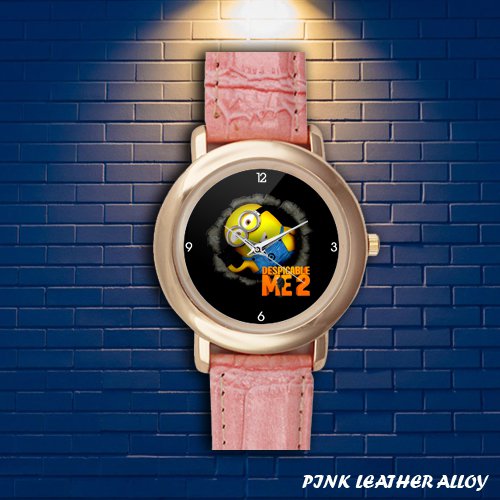 Brand New Cute Minion Despicable Me 2 Minions Custom Gold-tone Pink ...