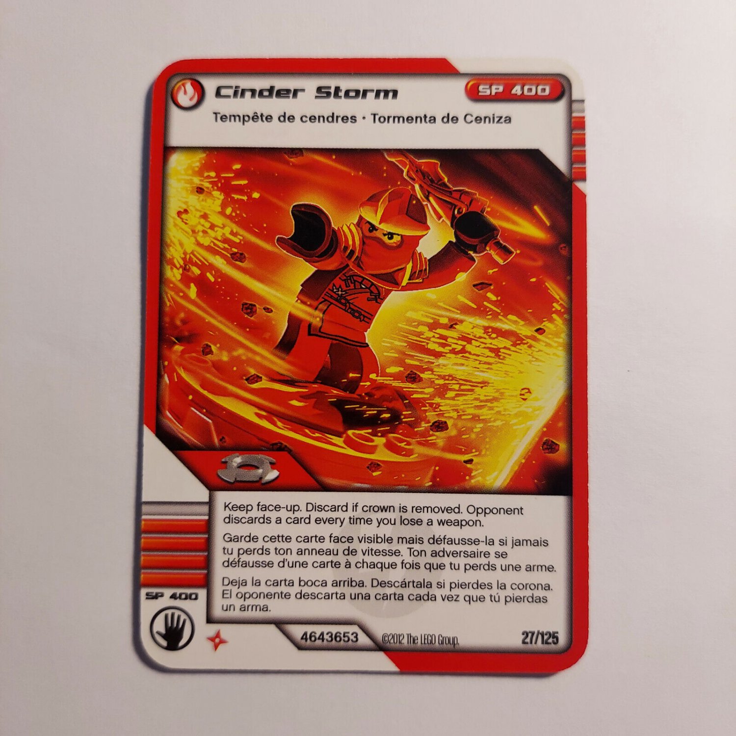 LEGO Ninjago Cinder Storm Single Card # 27 of 125 Masters of Spinjitzu ...