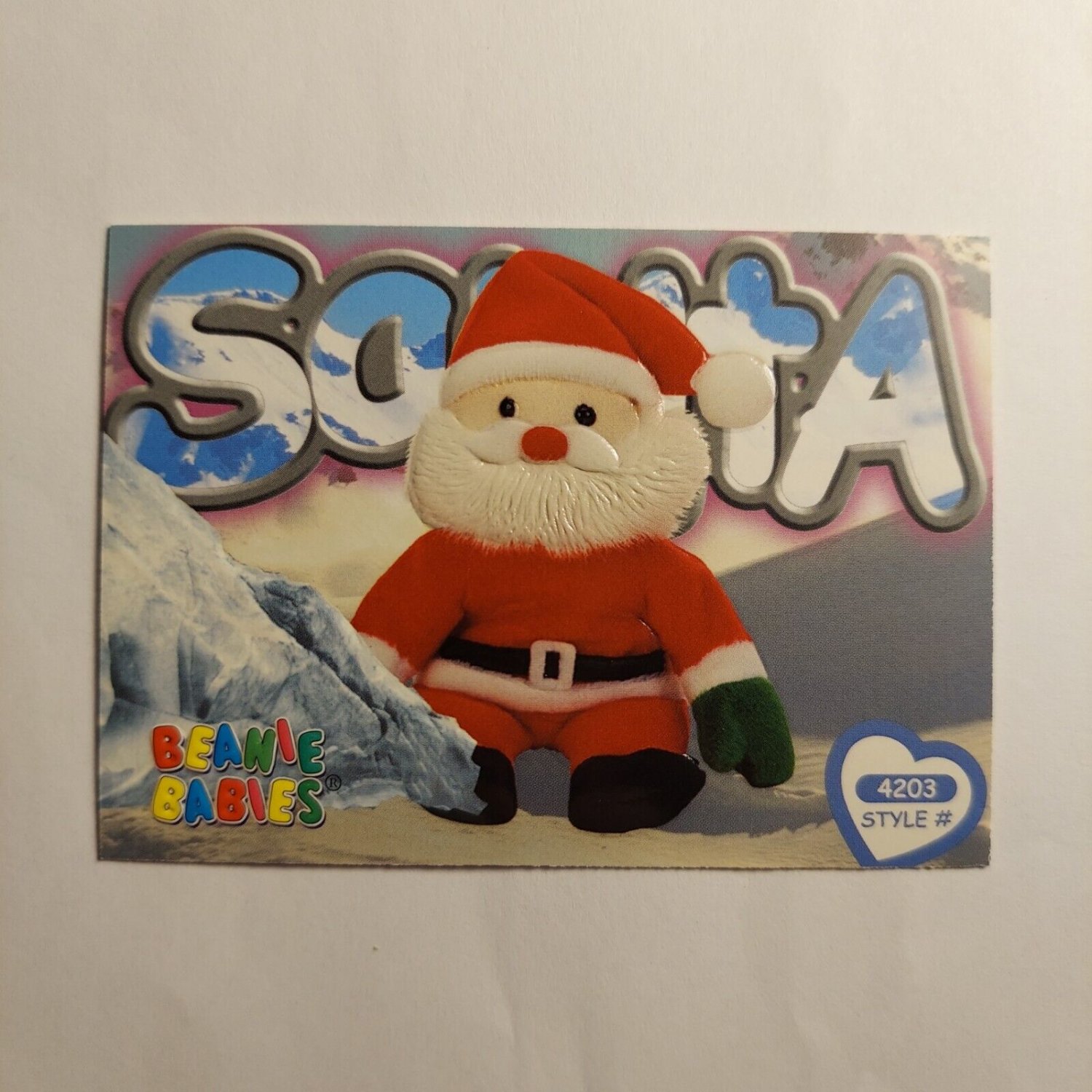 Ty Beanie Babies Santa Trading Card 2nd Edition Series 4 1999