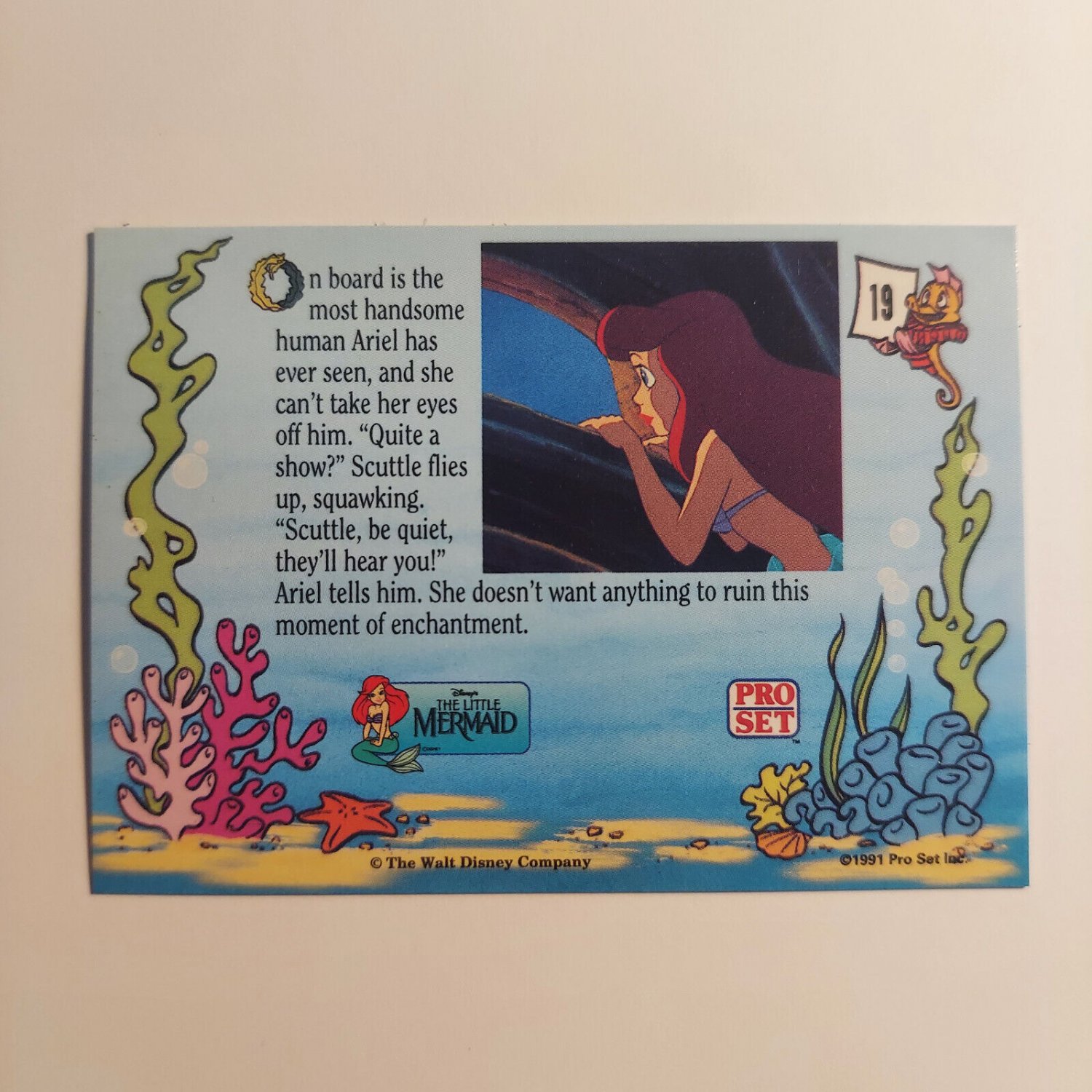 Disney The Little Mermaid 1991 Pro Set Trading Card #19