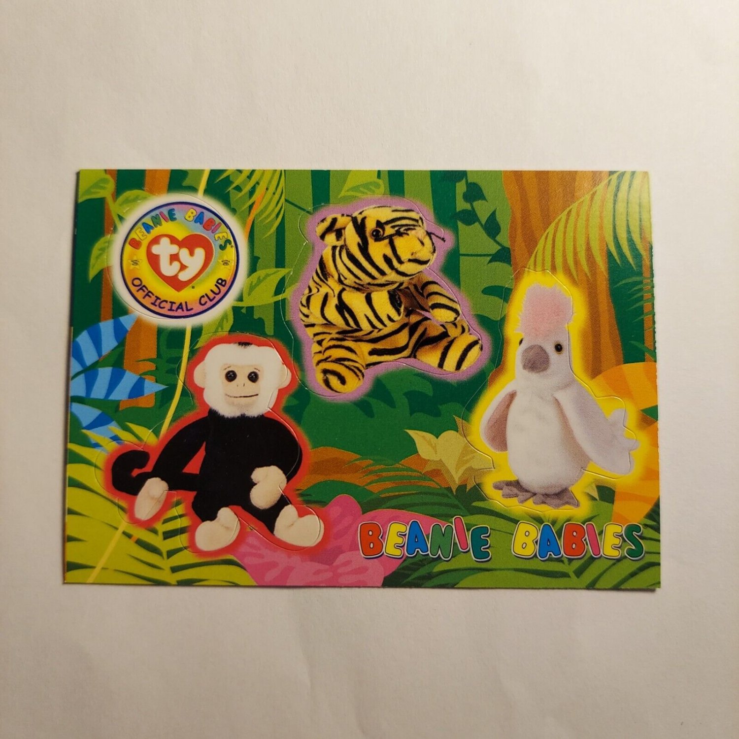 Ty Beanie Babies Official Club Stickers Mooch - Kuku 1999