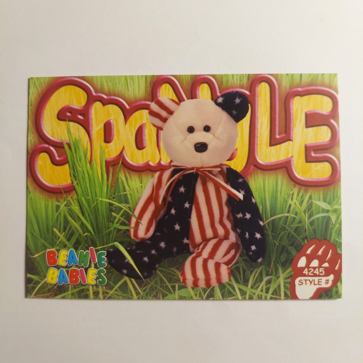 Ty Beanie Babies Sparkle American Bear Trading Card 2nd Edition Series ...