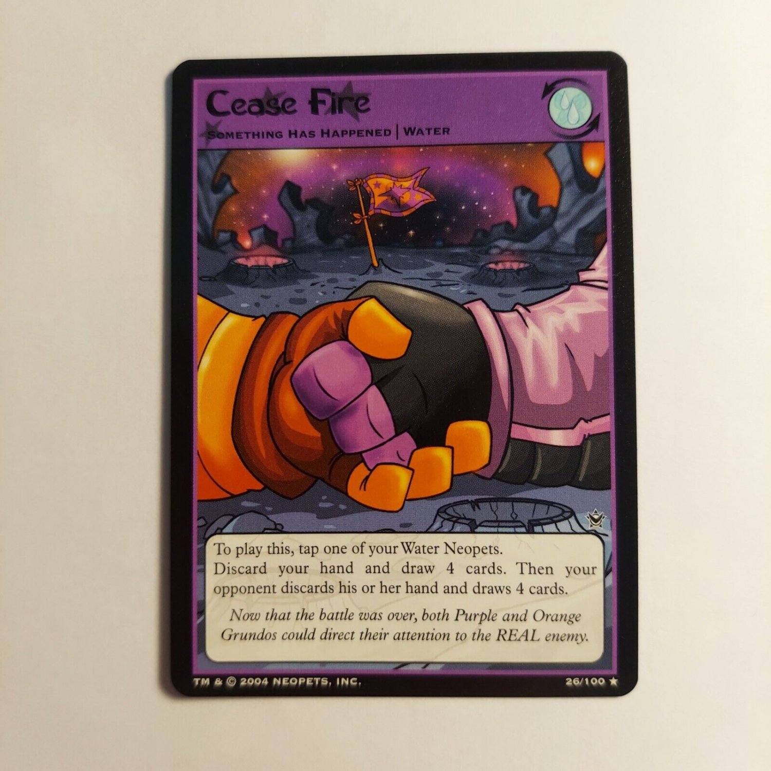 Neopets TCG # 26/100 Cease Fire Return of Dr. Sloth Single Card WOTC
