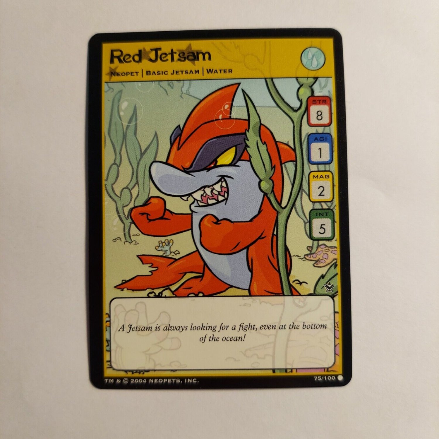Neopets TCG # 75/100 Red Jetsam Return of Dr. Sloth Single Card WOTC