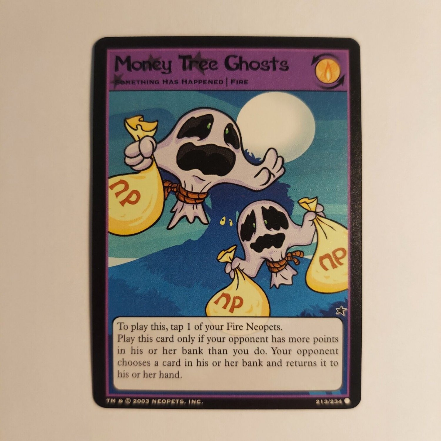 Neopets TCG # 213/234 Money Tree Ghosts Base Set Single Card WOTC