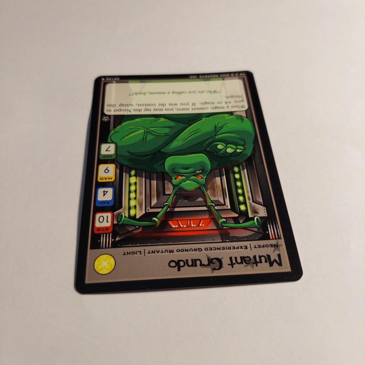 Neopets TCG # 59/100 Mutant Grundo Return of Dr. Sloth Single Card WOTC