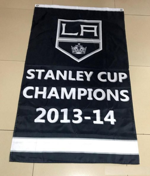 Flag of Los Angeles Kings champions 2013-14 3ft*5ft Decorations for ...