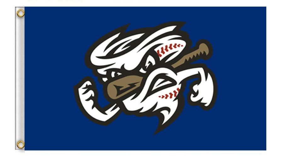 MiLB Omaha Storm Chasers Flag 3*5ft (90cm*150cm) Polyester flag Banner